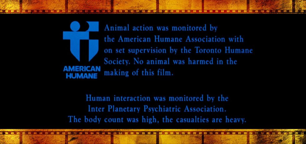 Top 20 Crazy Credits in Films - Horror Land - The Horror Entertainment ...